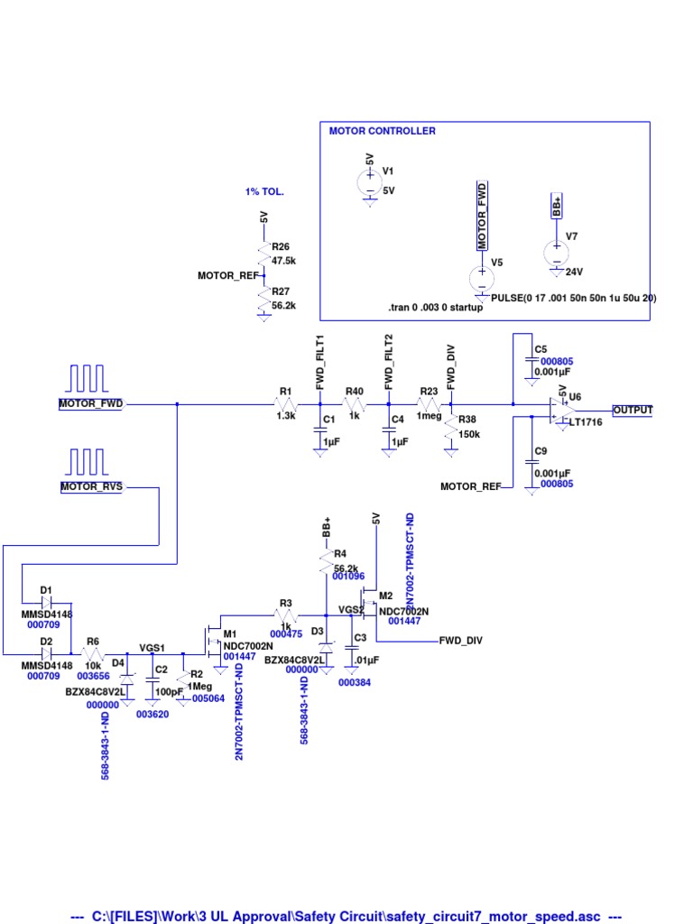 Motor Speed Monitor Safety Circuit 7 | PDF