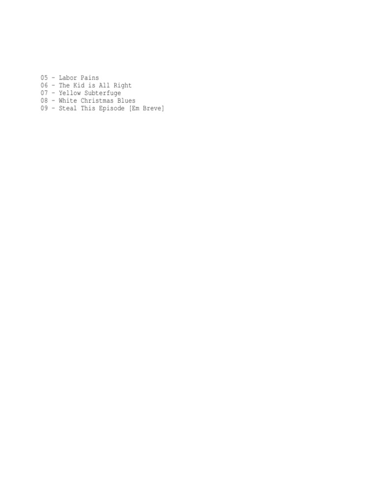 Episode Titles and Release Dates | PDF