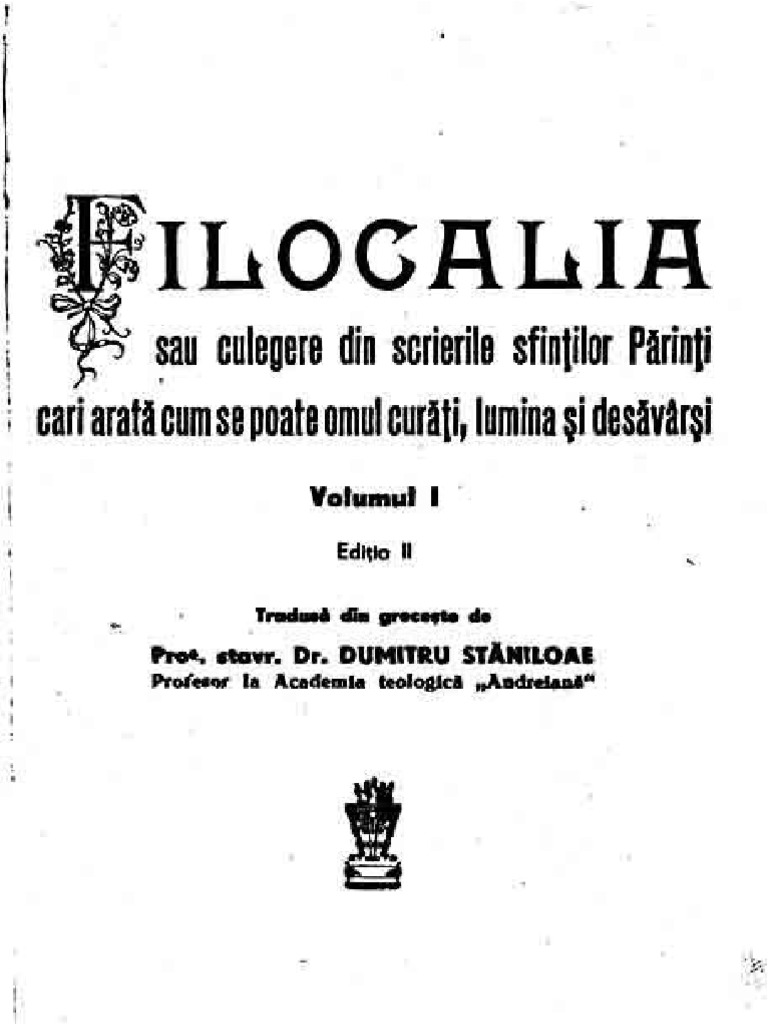 Filocalia Vol 1