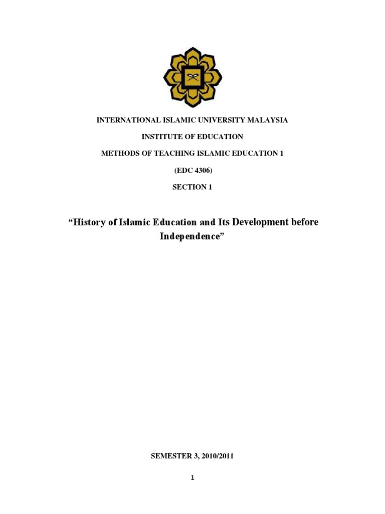 History of Islamic Education Pre-Independence | PDF | Ulama | Malaysia