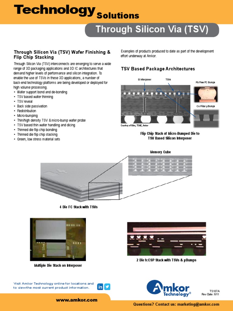 Through Silicon Via Ts V 3 | PDF | Integrated Circuit | Wafer (Electronics)