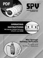 Holiday Test Procedure | PDF | Sheet Metal | Specification (Technical ...