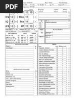 Overarms Character Sheet Print | PDF