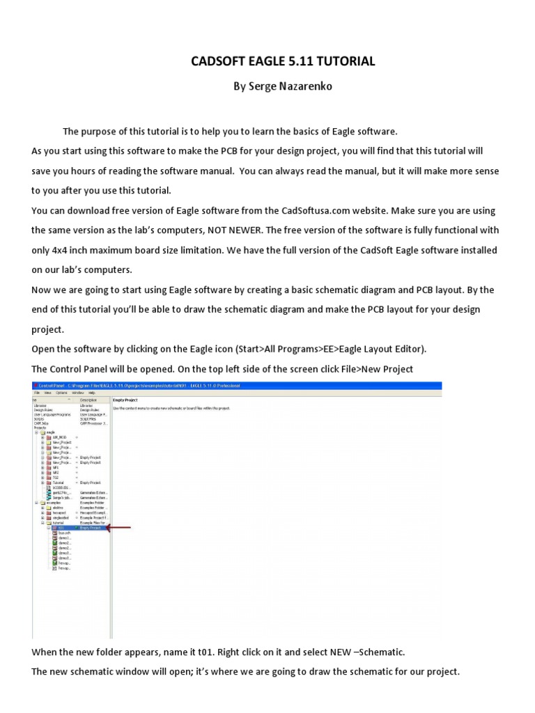 An Introduction to Creating Schematic Diagrams and PCB Layouts in Eagle ...