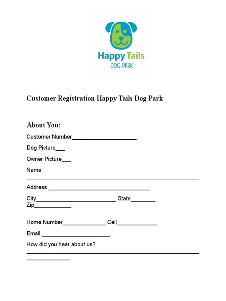 Registration Form | PDF | Dogs | Animals And Humans