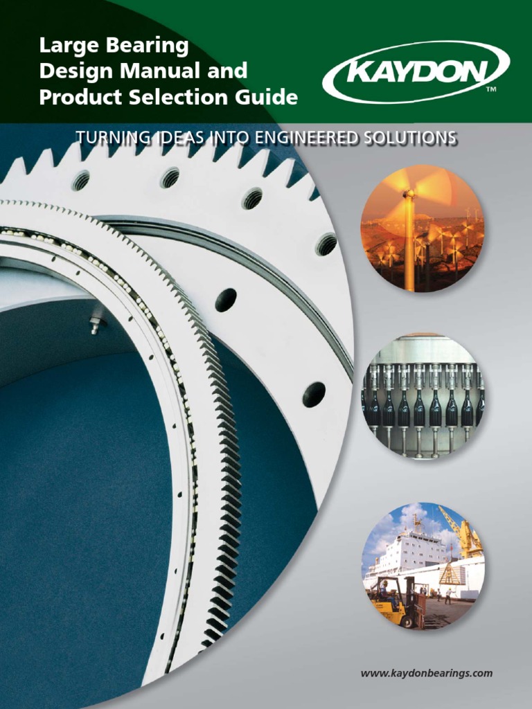 Kaydon 390 Catalog | PDF | Bearing (Mechanical) | Gear