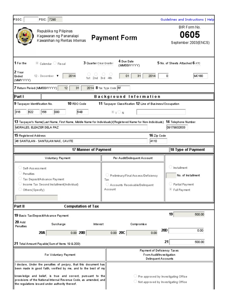 eFPS Home - eFiling and Payment System | Taxpayer | Taxes