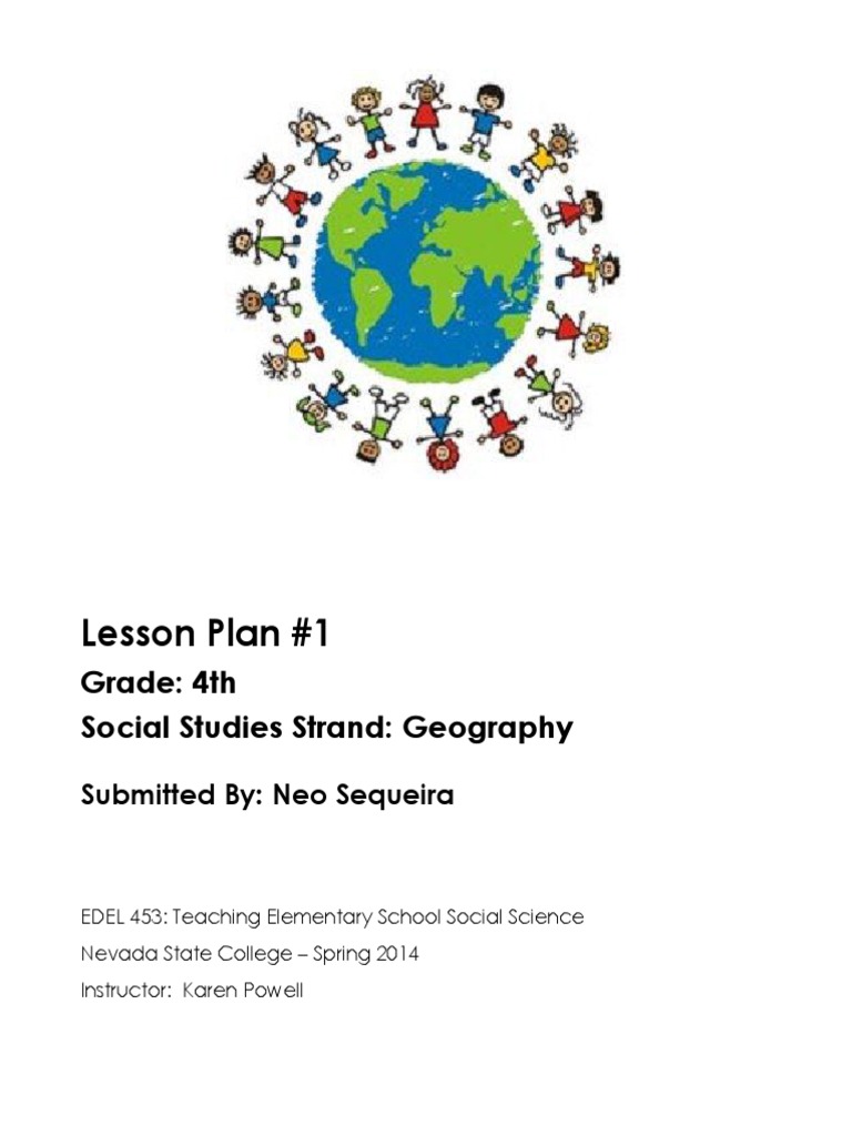 4th Grade Geography | PDF | Lesson Plan | Cognition
