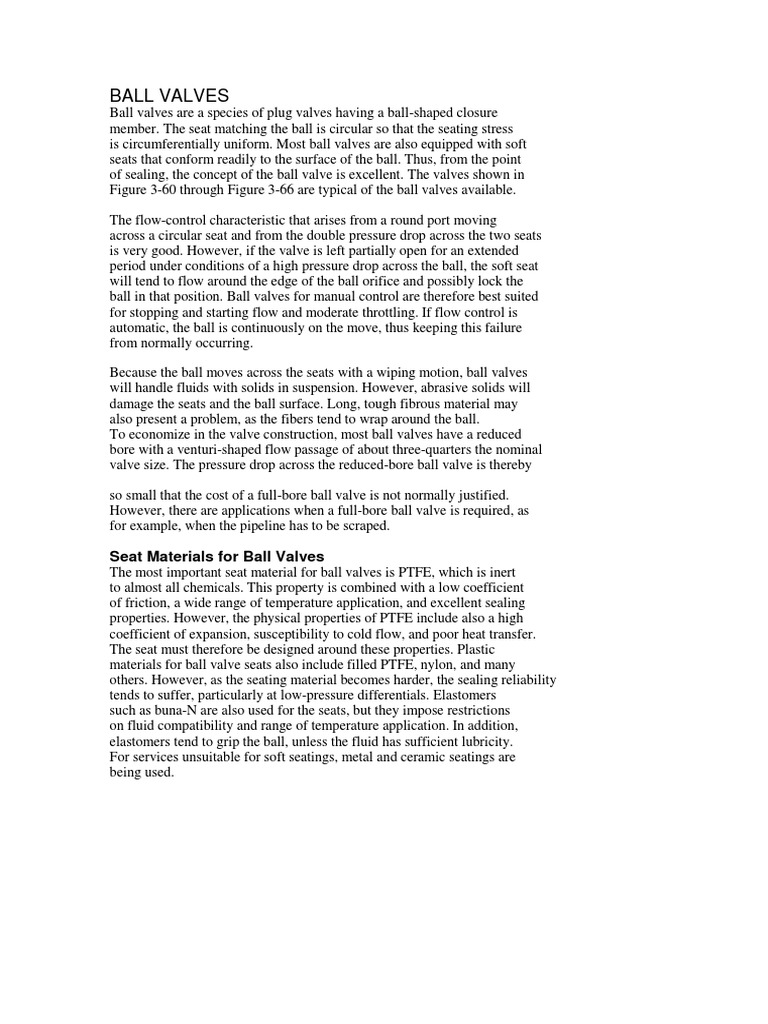 Ball Valves | Download Free PDF | Valve | Thermal Expansion