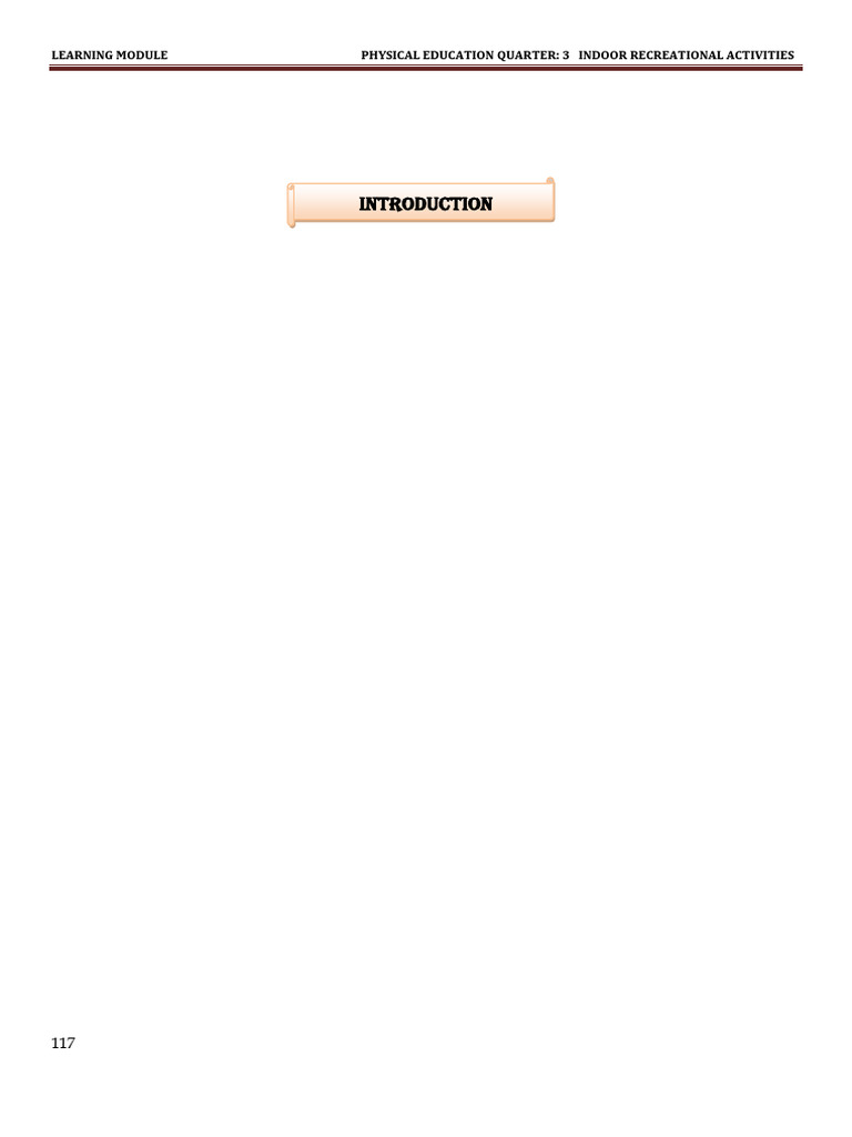 Grade 8 Module Physical Education (3rd Quarter) | PDF | Learning | Chess