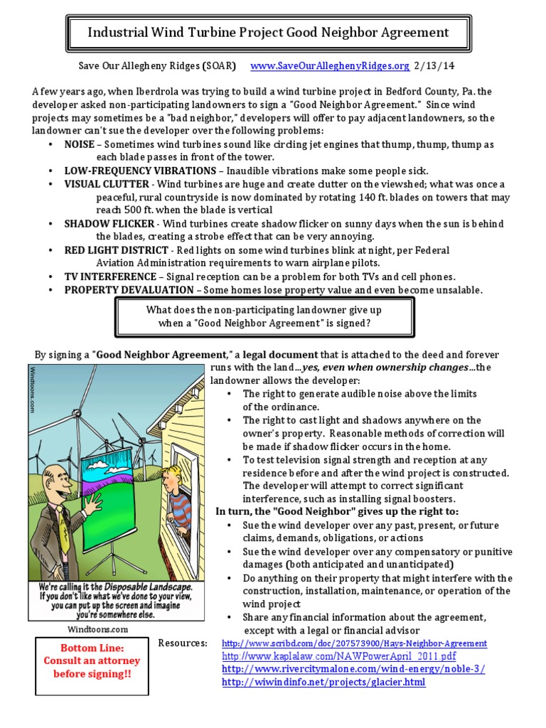 Good Neighbor Agreement | PDF | Business | Nature