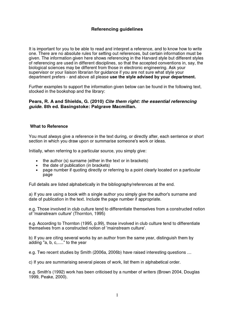 Bibliographic Referencing Updated 2011 | PDF | Thesis | Citation