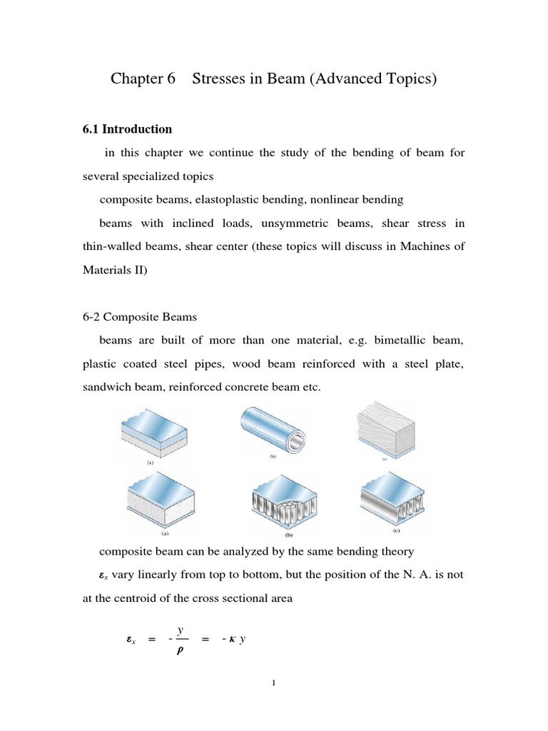 Analysis of Stresses in Composite Beams Using Transformed Section ...