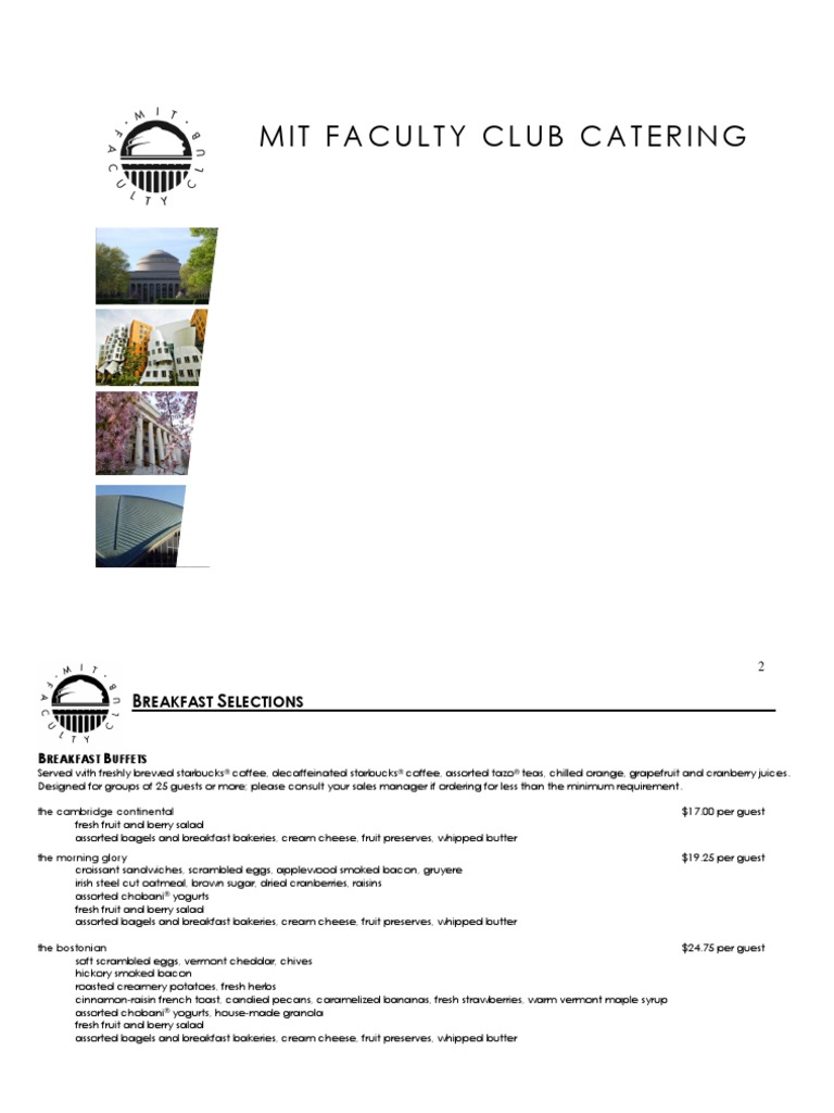 Club Catering Menu | PDF | Salad | Foods