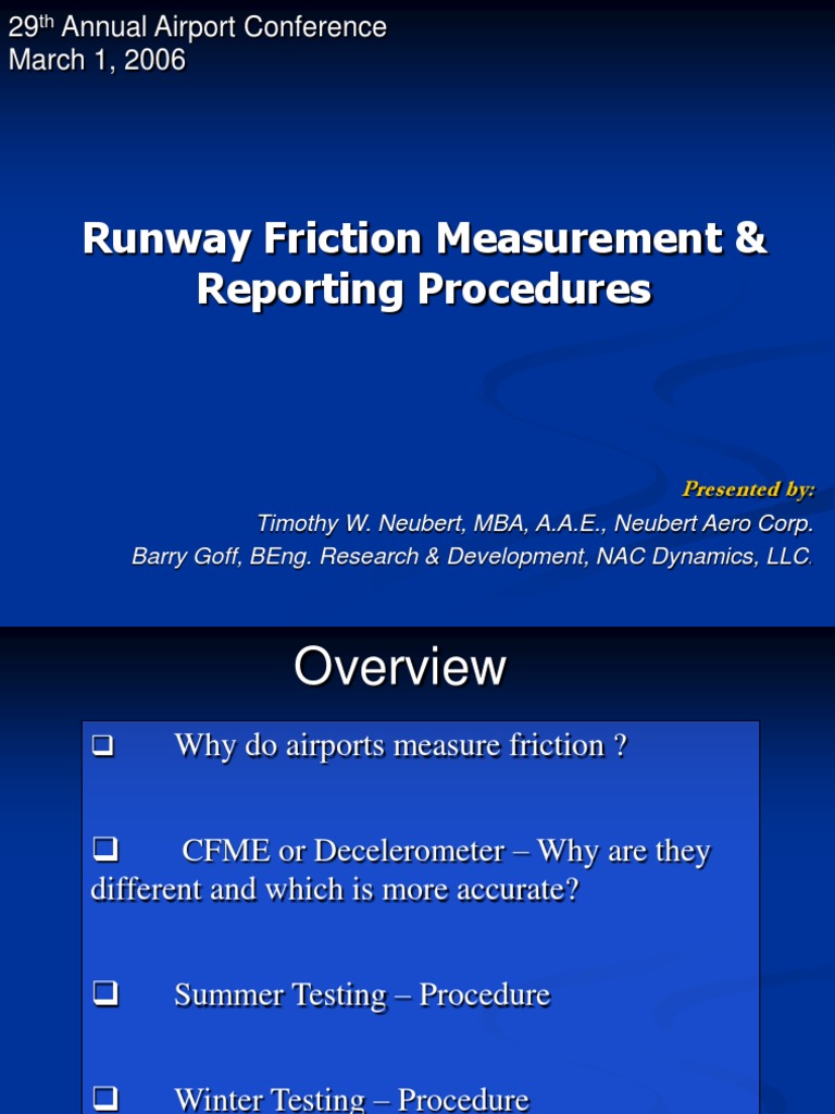 Runway Friction | PDF | Runway | Friction