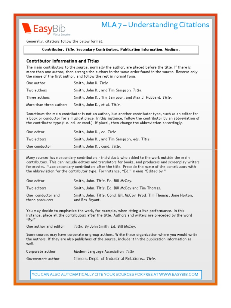 Understanding MLA7 | PDF | Business
