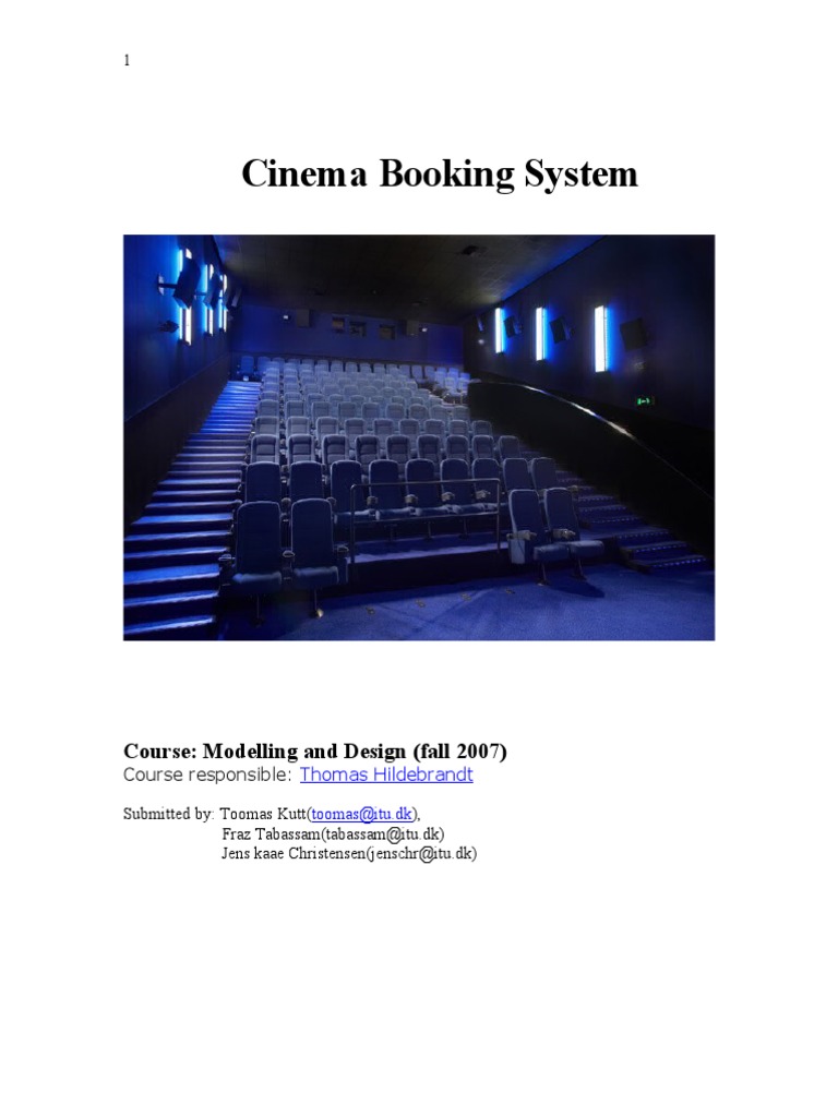 Cinema Booking System Final | PDF