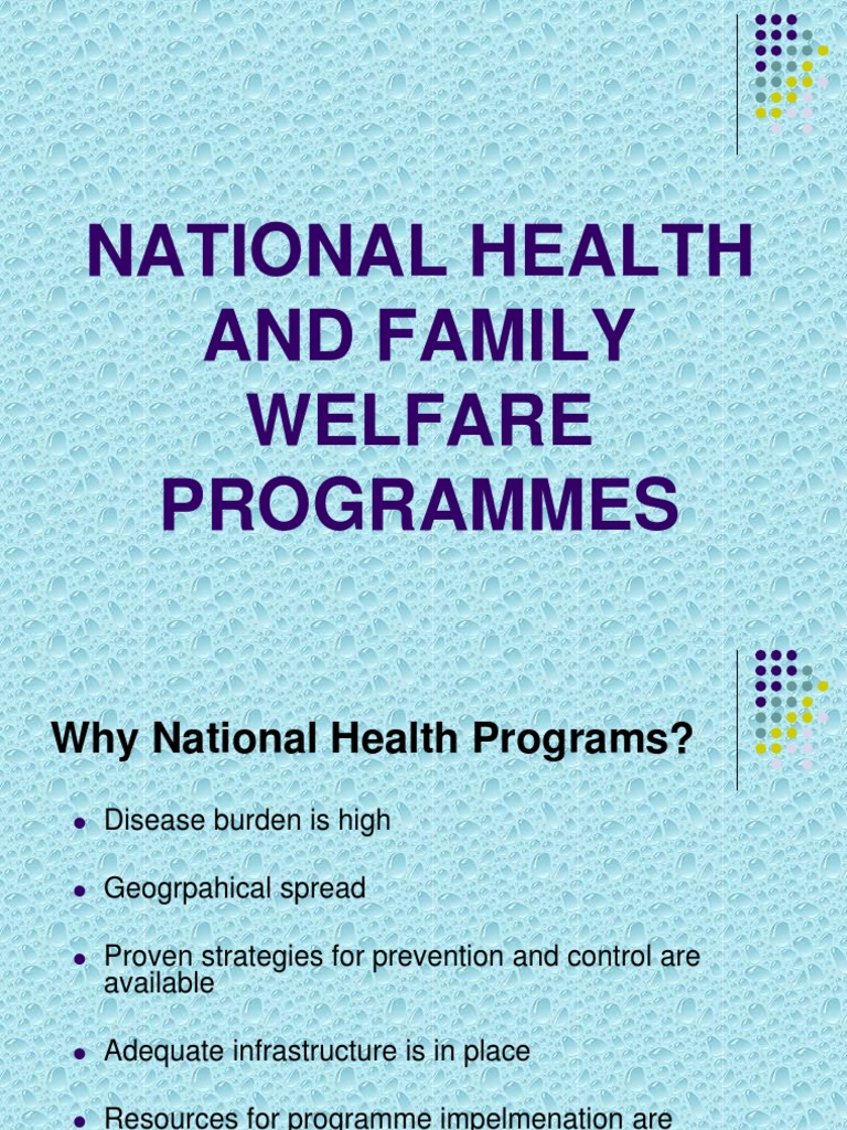 National Health &family Welfare | PDF