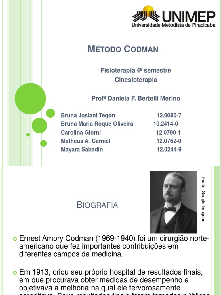Exercícios Pendulares de Codman | PDF