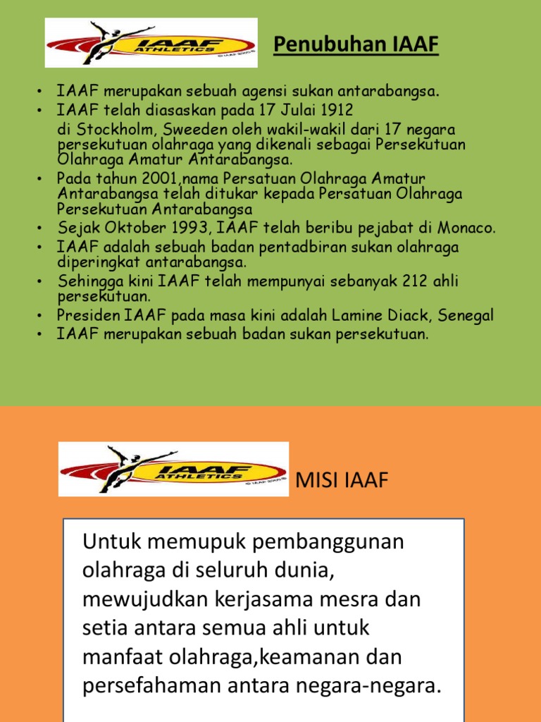 Iaaf Powerpoint | PDF