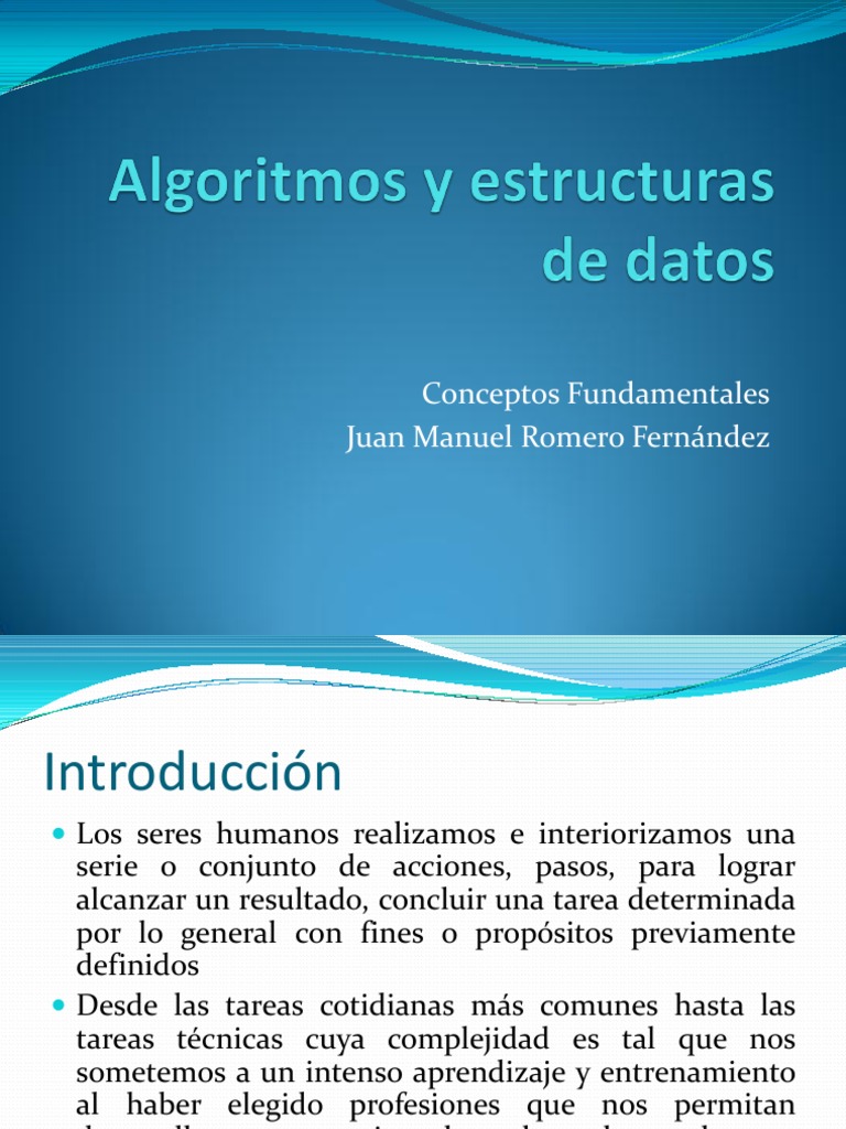 Algoritmos y Estructuras de Datos | PDF | Lenguaje de programación | Algoritmos