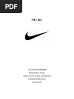 Final Report - Nike CSR | PDF | Corporate Social Responsibility | Nike