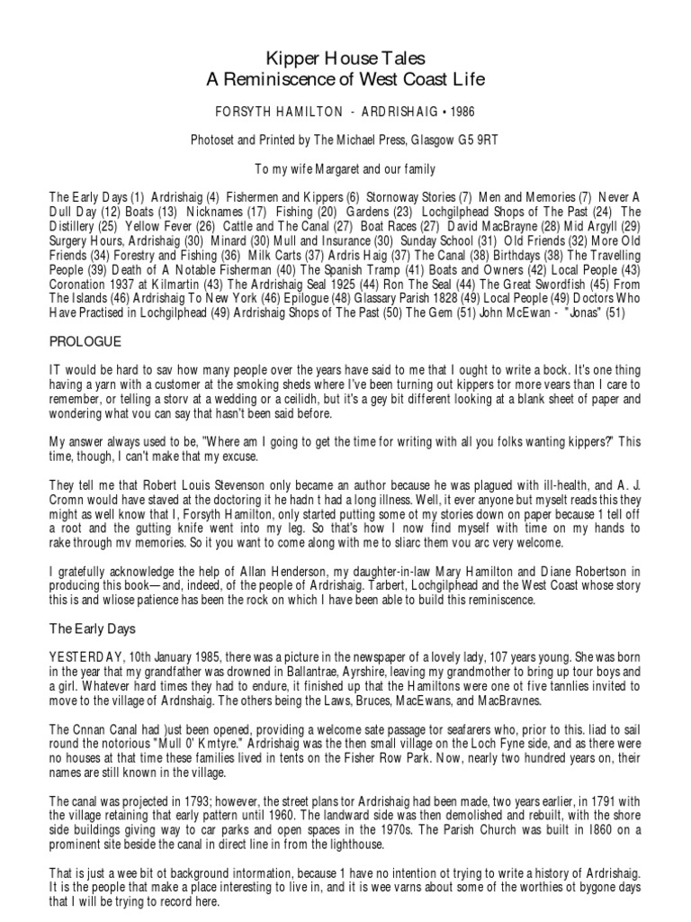 Kipper House Tales - Forsyth Hamilton - 1986 | PDF | Nature