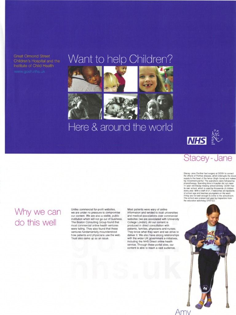 GOSH E-Health Project Launch Brochure and Screen Grabs | PDF | Hearing ...