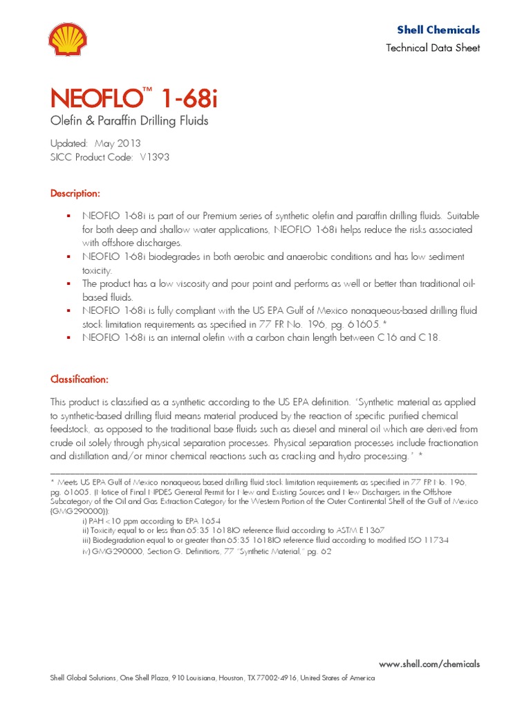 Neoflo 1-68i (IO) | PDF | Petroleum | Viscosity