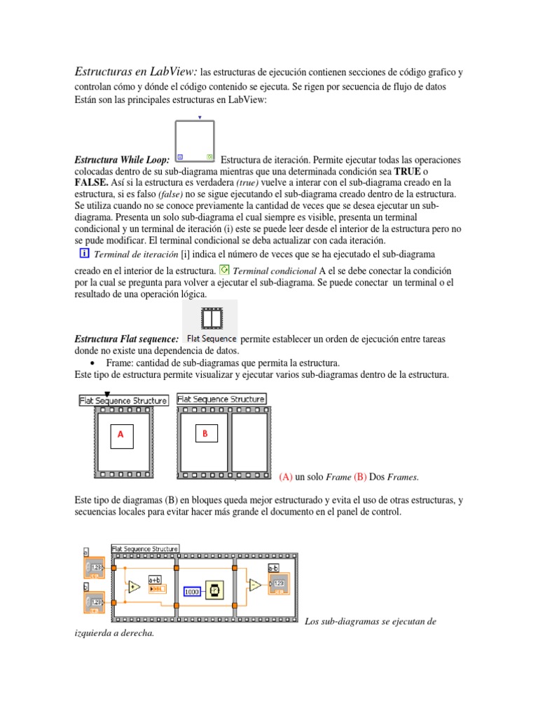 Estructuras en LabView | PDF | Terminal de computadora | Variable (informática)
