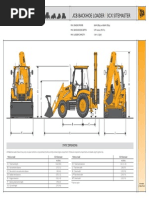JCB 3DX Specifications Sheet | PDF | Loader (Equipment) | Transmission (Mechanics)