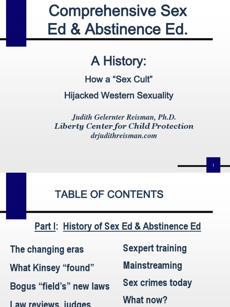 Comprehensive Sex And Abstinence Ed Sexual Intercourse Pedophilia