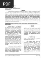 Enzyme Kinetics Lab Report | PDF | Enzyme | Active Site