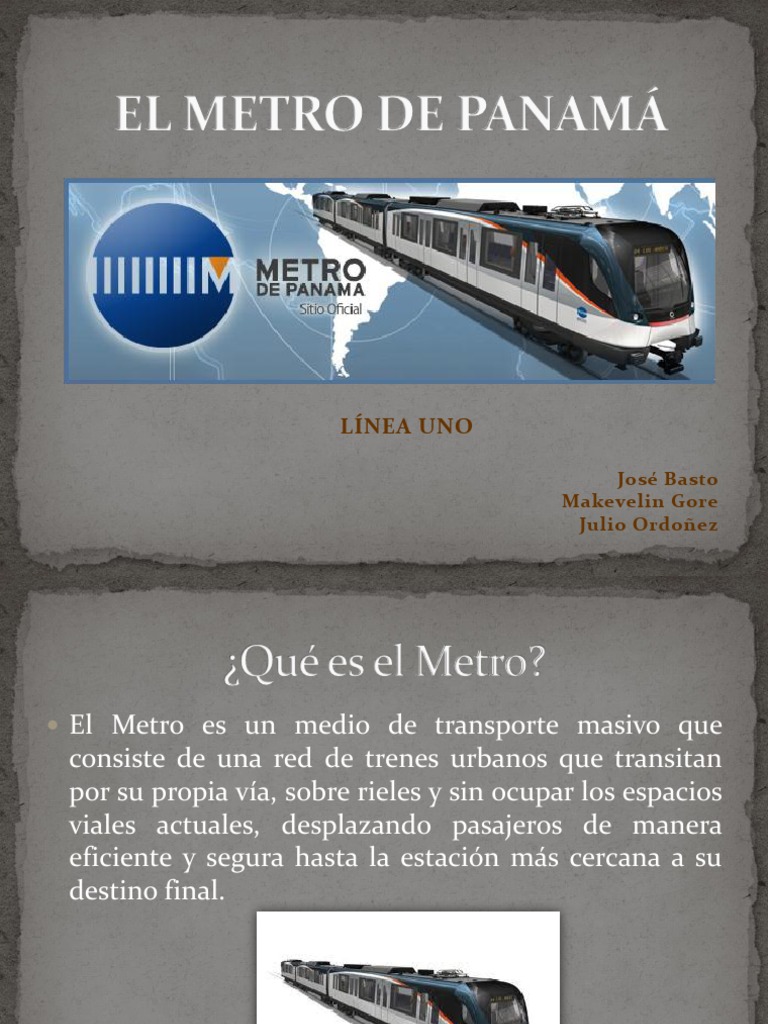 Información sobre la Línea 1 del Metro Panamá | PDF | Tren | Panamá