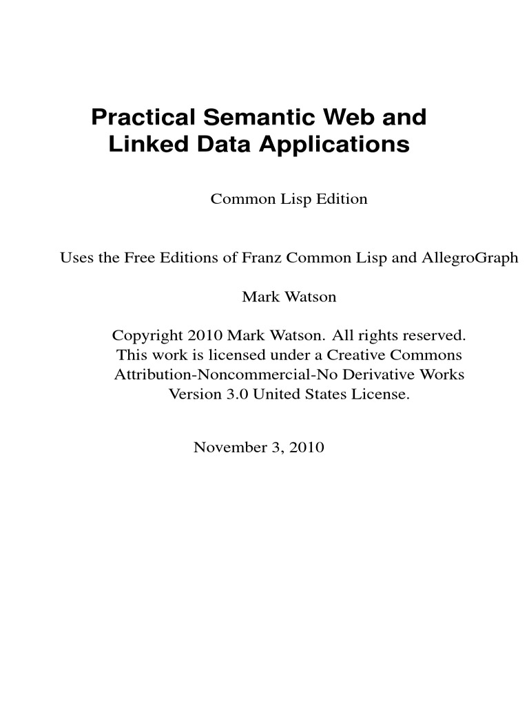 Open Lisp Pdf Resource Description Framework Application Programming Interface 5088