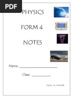 Physics Form 3 Notes | PDF | Collision | Friction