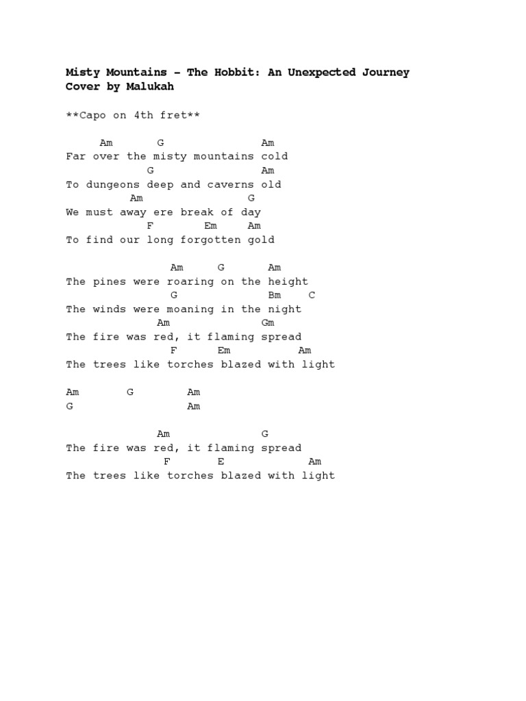 Misty Guitar Chords