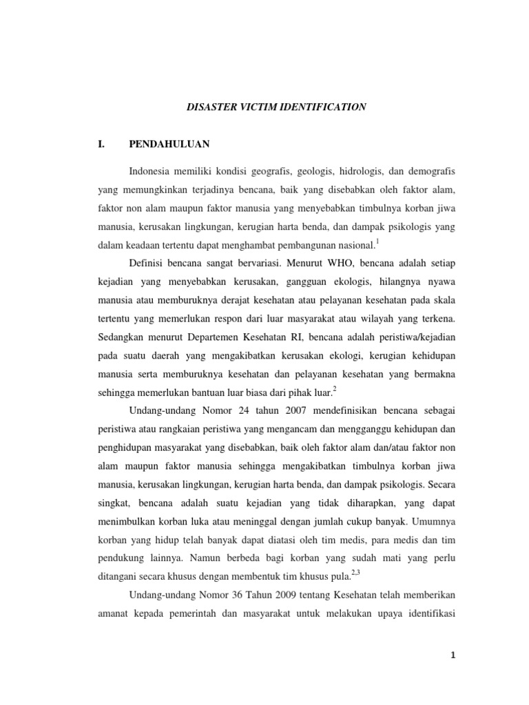 Disaster Victim Identification | PDF