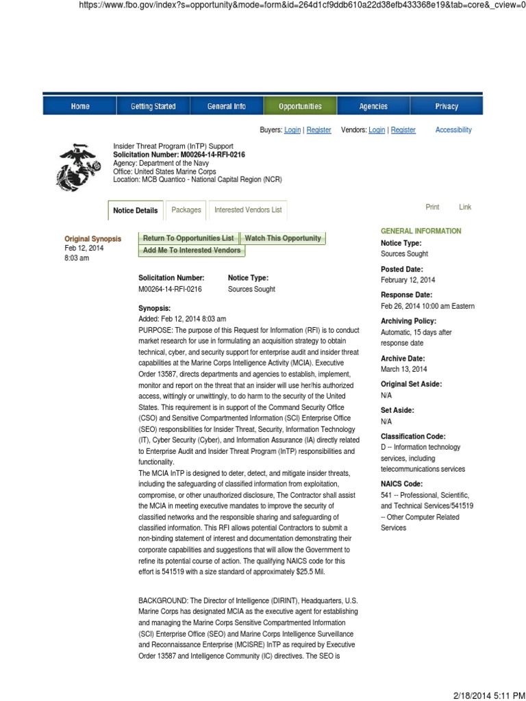 Usmc Insider Threat | PDF