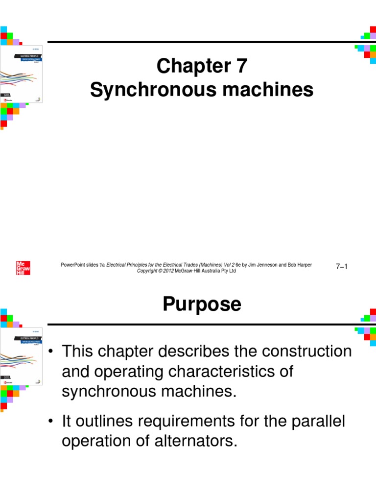 Synchronous Generator | PDF | Machines | Electrical Equipment