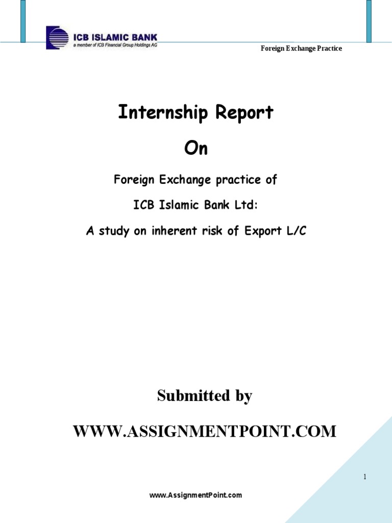 Report On Foreign Exchange Practice of ICB Islamic Bank | PDF | Foreign ...