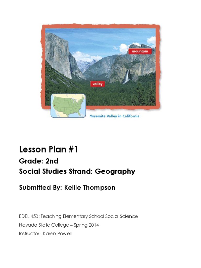 Lesson Plan #1: Grade: 2nd Social Studies Strand: Geography | PDF ...