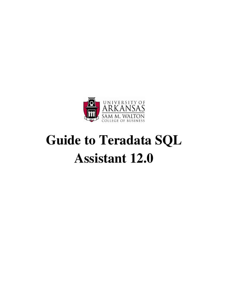 Guide For Teradata Sql Assistant Pdf 5744
