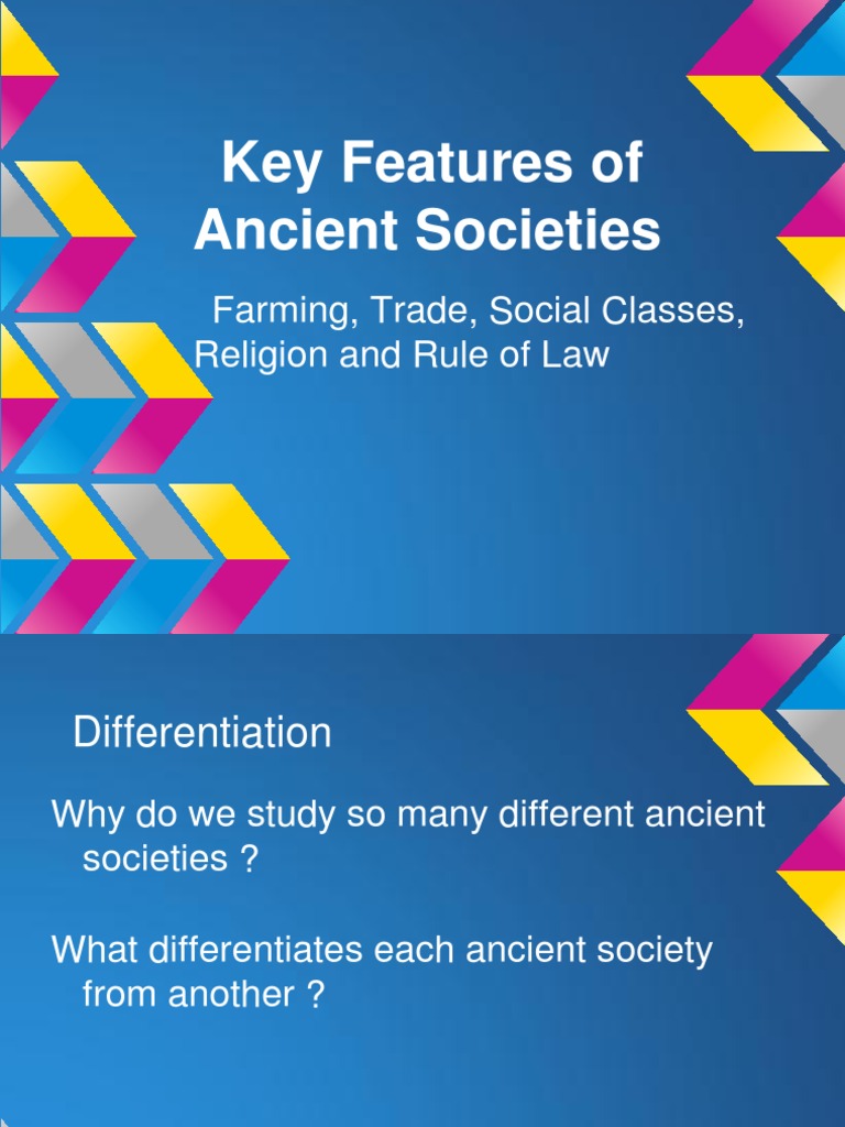 Key Features of Ancient Societies Introductory | PDF | Ancient Egypt ...