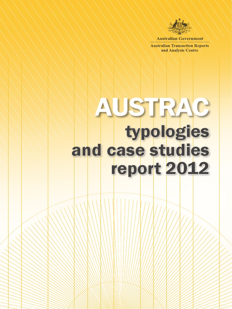 AUSTRAC Typologies and Case Studies 2012 | Money Laundering | Cheque ...
