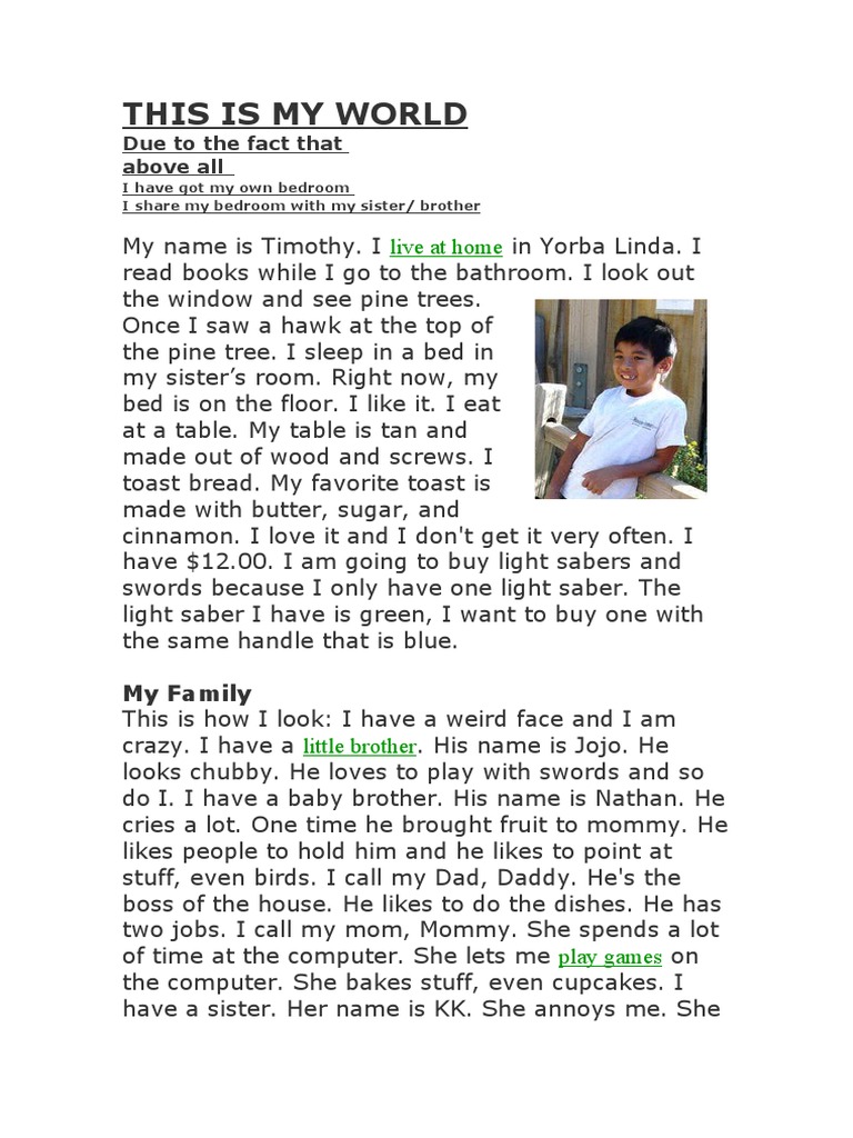 This Is My World | PDF | Leisure