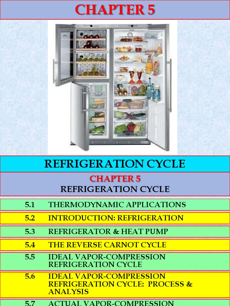 Refrigeration Cycle: Theory and Applications | PDF | Heat Pump ...