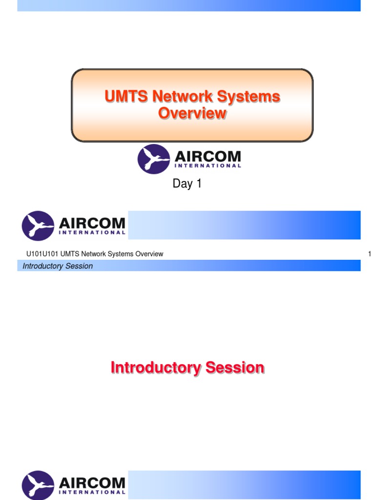 UMTS Network Systems Overview Both Days | 3 G | Cellular Network | Free ...