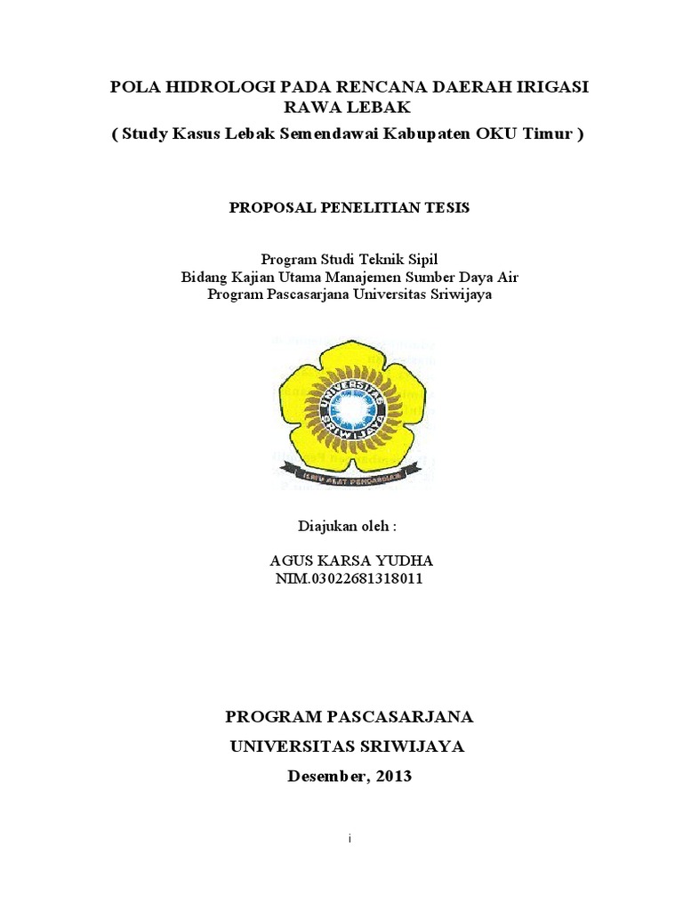 Contoh Cover Tesis | PDF | Sains & Matematika