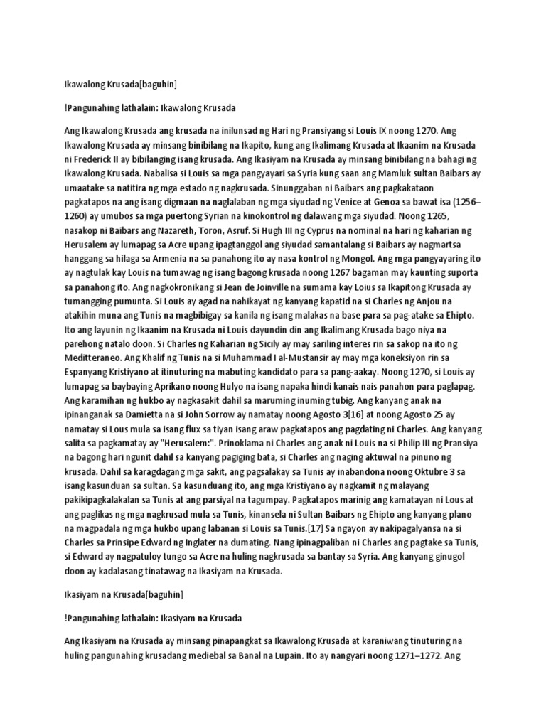 ANG Krusada | PDF